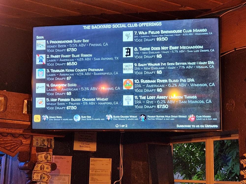 Backyard Social Club - Bar in Clovis, CA