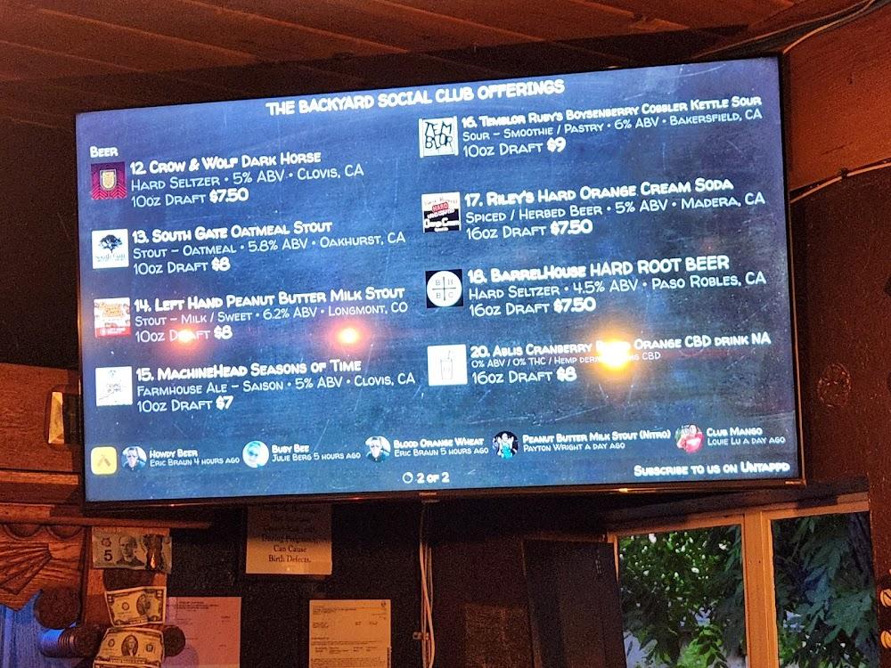 Backyard Social Club - Bar in Clovis, CA